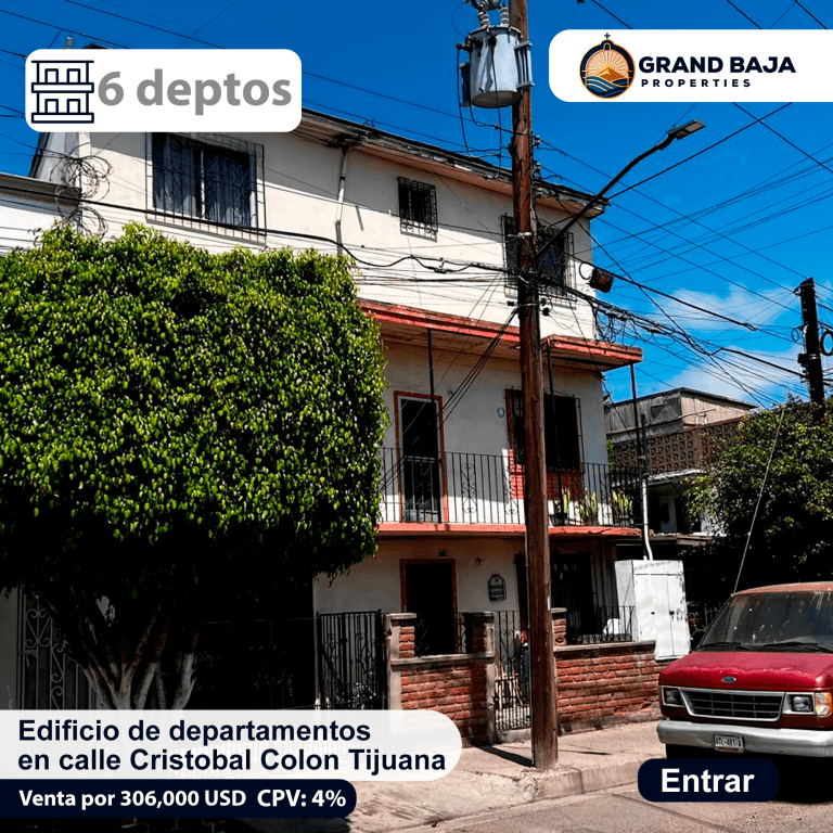 Edificio de departamentos en calle Cristobal Colon Tijuana – Grand Baja ...